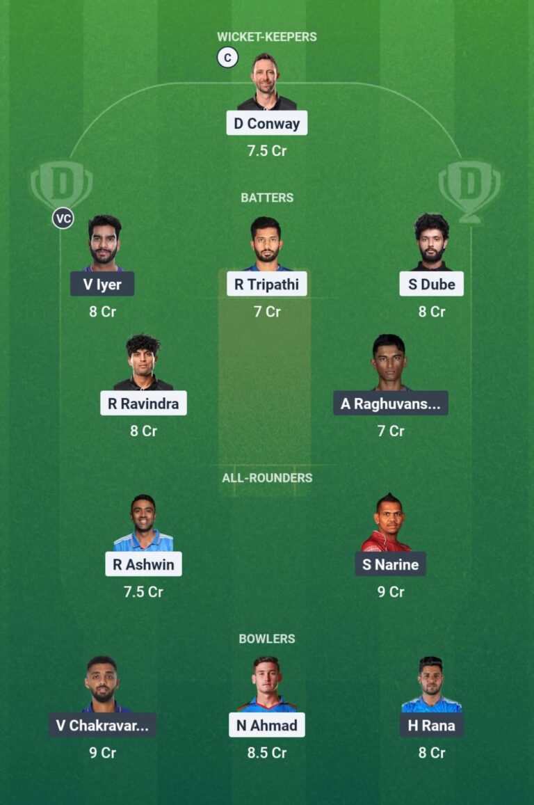 CHE vs KKR Dream11 Prediction Today Match 25 Playing XI: IPL 2025 Fantasy Cricket Tips, Team ...