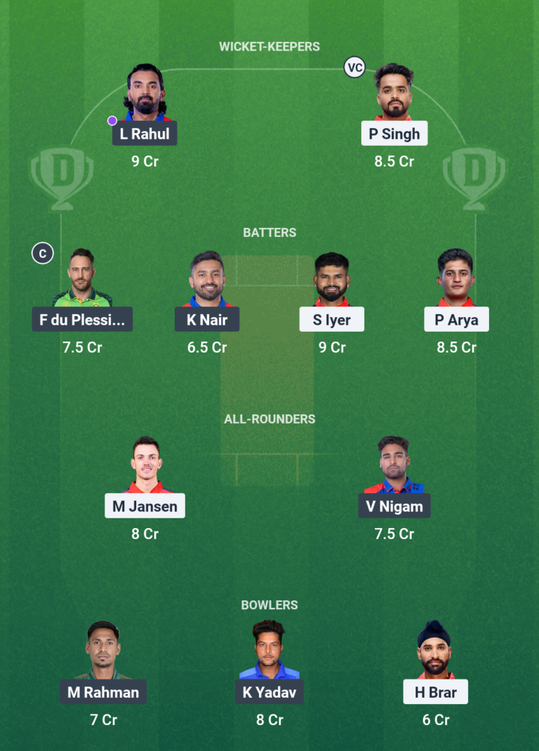 PBKS vs DC Dream11 Prediction Today Match 66 Playing XI: IPL 2025 Fantasy Cricket Tips, Team ...
