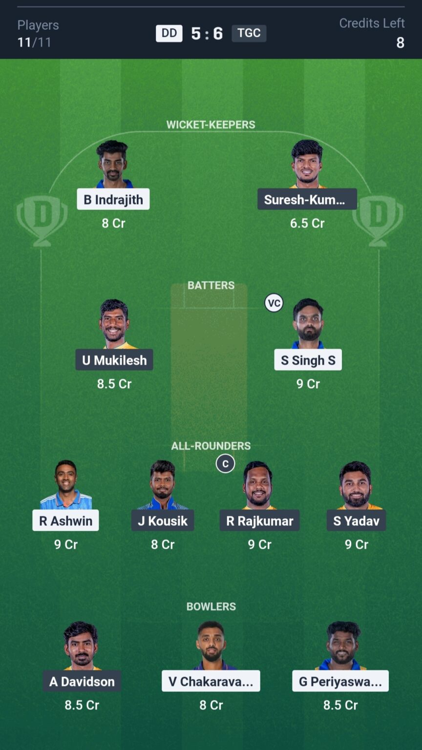 DD vs TGC Dream11 Prediction Today Match 28 Playing XI: TNPL 2025 Fantasy Cricket Tips, Team ...